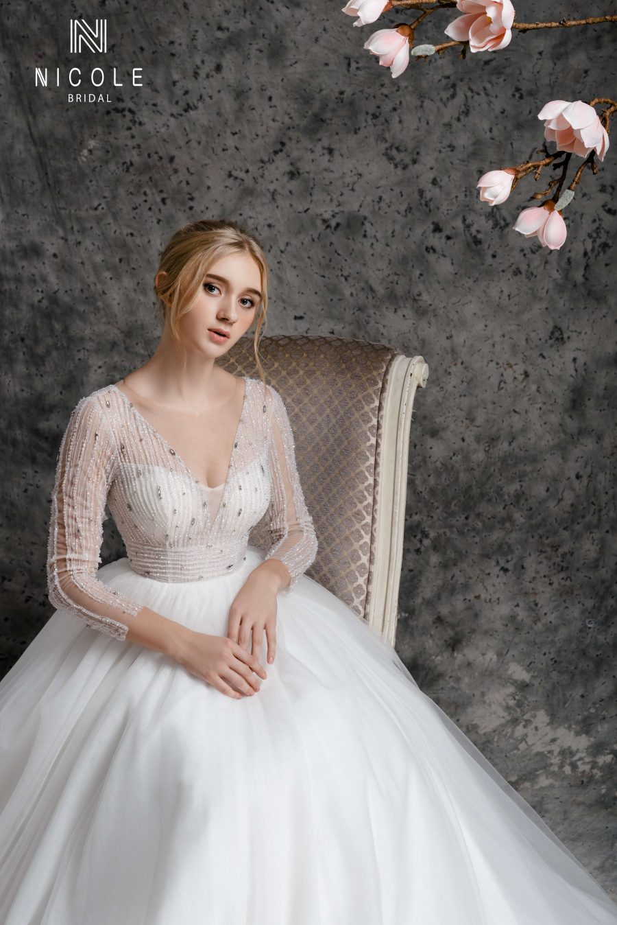 Princess Wedding Dress GARNET (19LP605) - Nicole Bridal