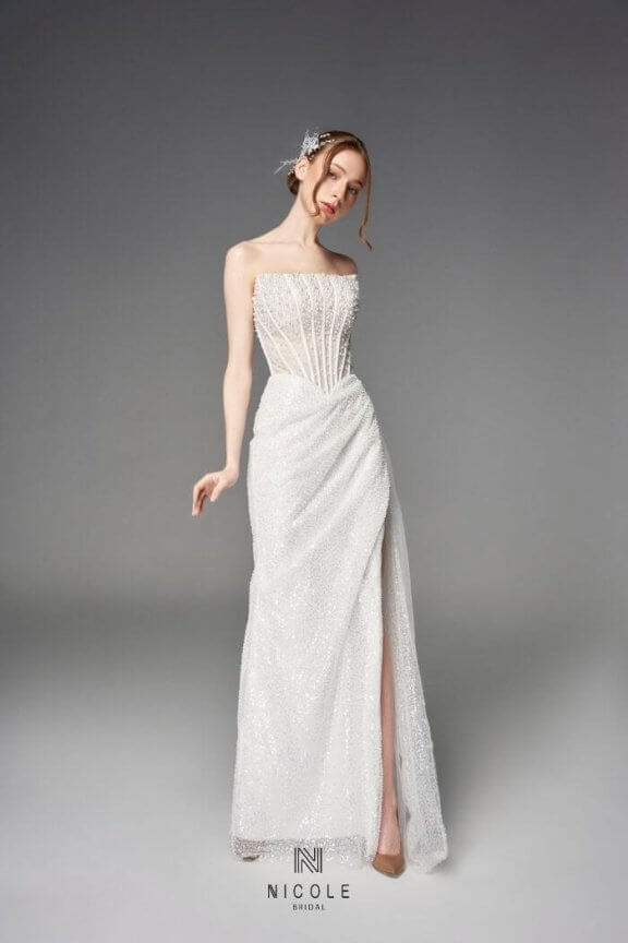 20+ mẫu Váy cưới đuôi cá đẹp nhất mùa cưới 2024 - Nicole Bridal